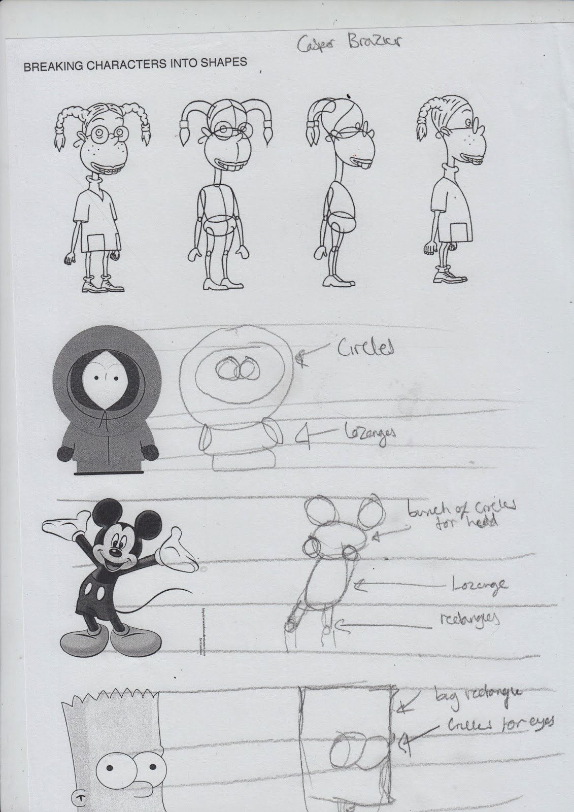 Animation: Character shapes