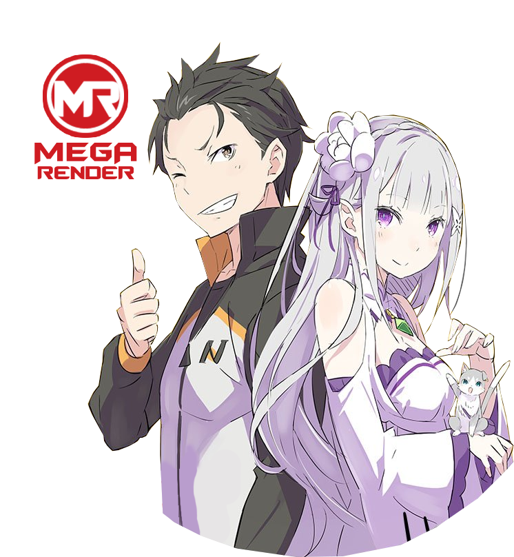Render Re: Zero Puck, Subaru Natsuki & Emilia | MEGA RENDER