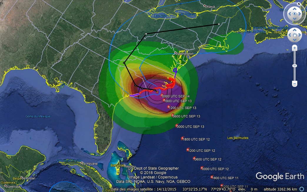 Cartographie numérique: Cartographier la trajectoire des cyclones avec ...