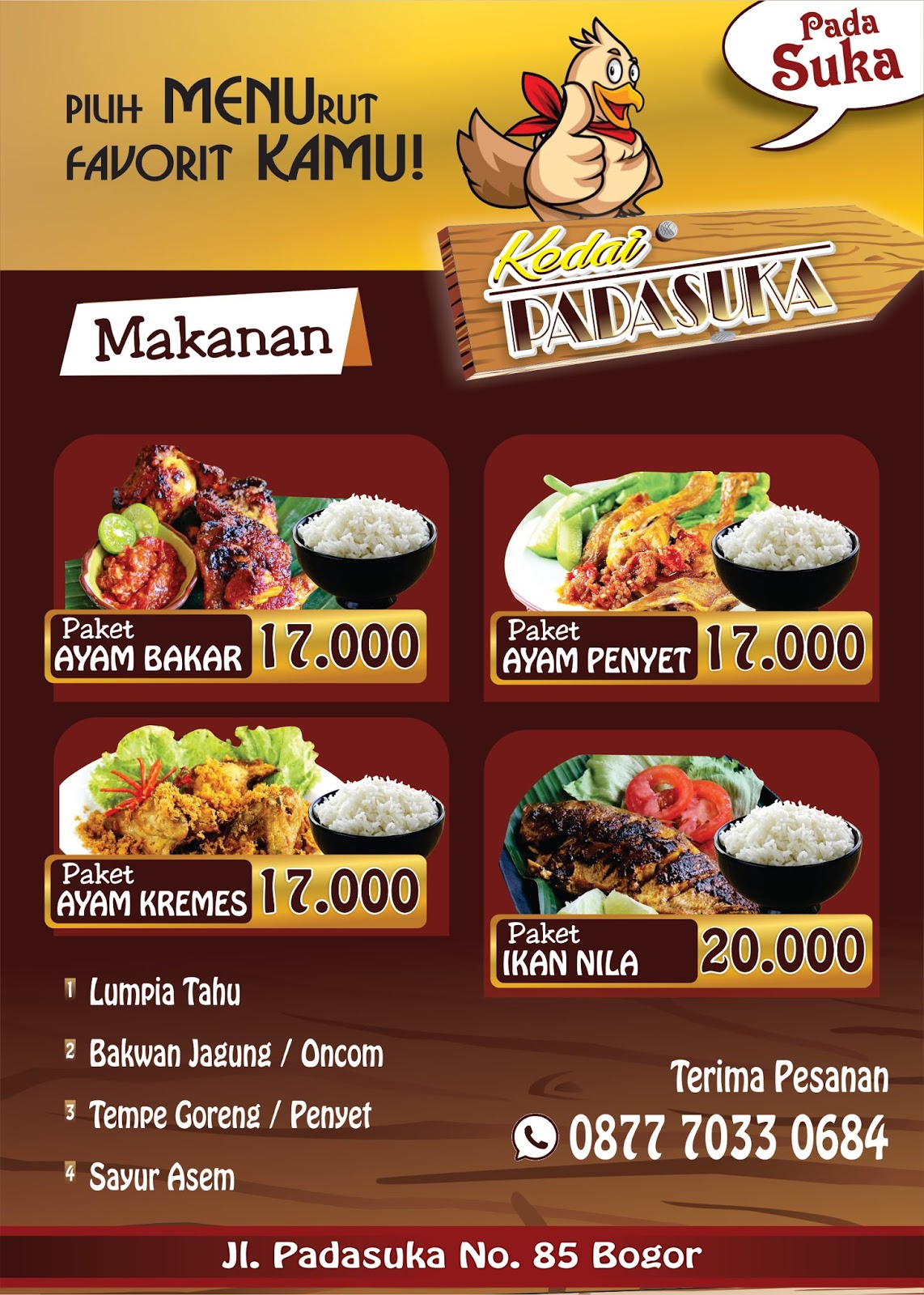 Brosur Makanan Menarik - Perumperindo.co.id