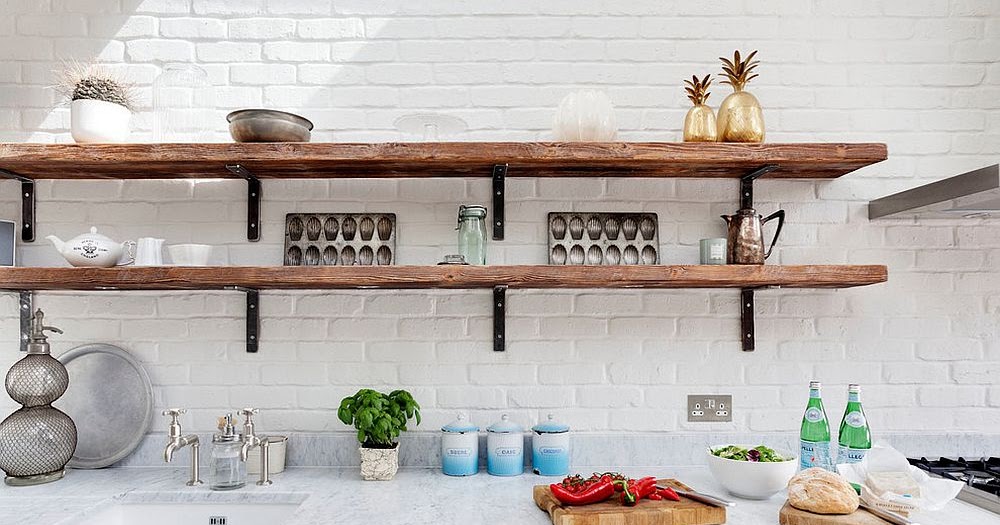 35+ Desain Rak Dapur Unik, Konsep Top!