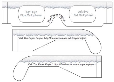 The Simple Life: Make Your Own 3-D Paper Glasses
