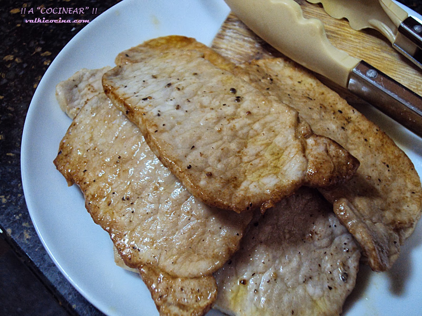 ESCALOPINES DE LOMO A LA CREMA | ¡¡A COCINEAR!! Recetas valkicocina.com