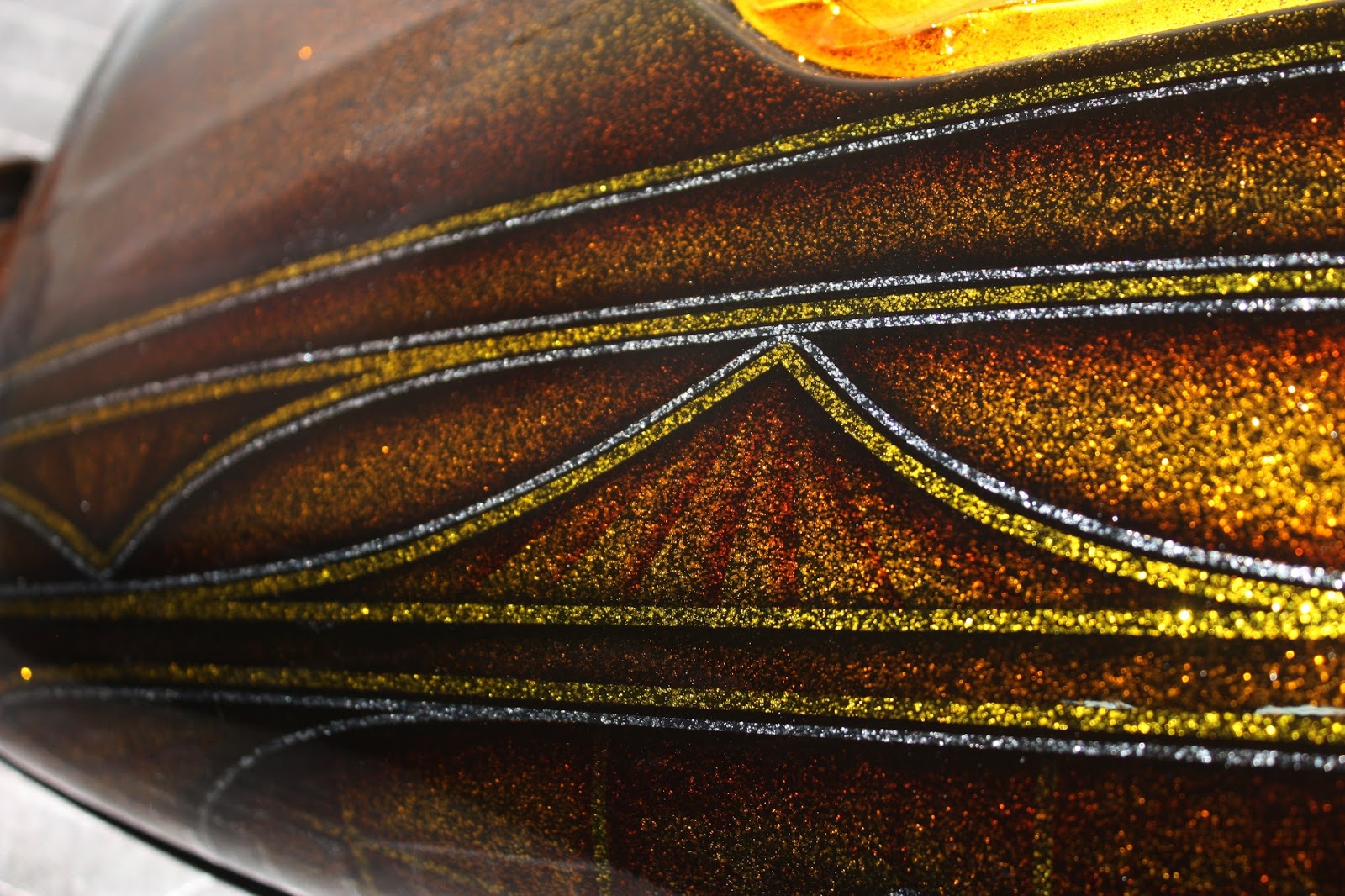 Online Motorcycle Paint Shop: Rootbeer brown gold and silver metal ...