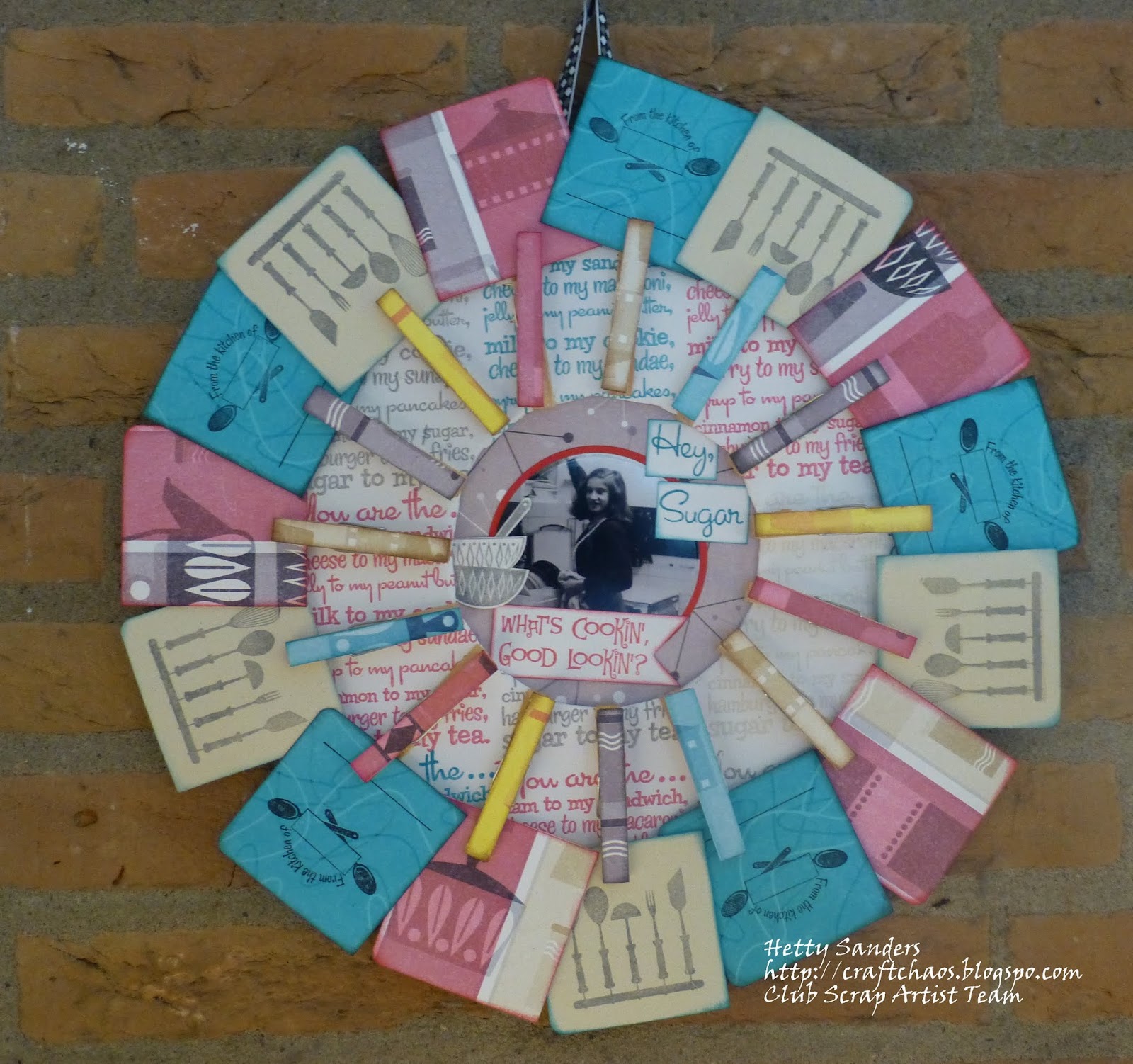 *{CraftChaos}*: Club Scrap Blog Hop: 50s Kitchen