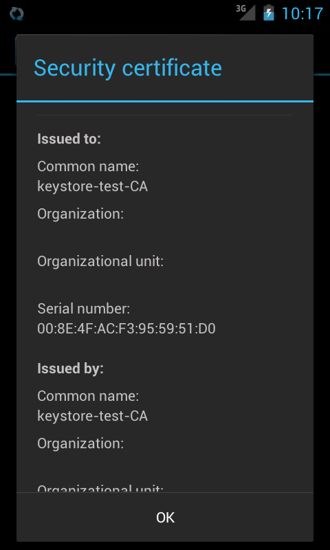 Using the ICS KeyChain API