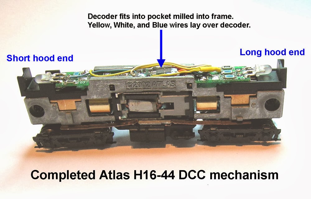 N Scale DCC Decoder Installs: TCS Z2 in an Atlas H16-44