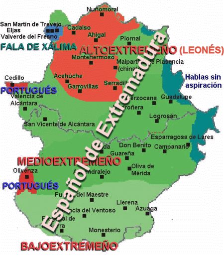 Dialectología extremeña - Las hablas de Extremadura