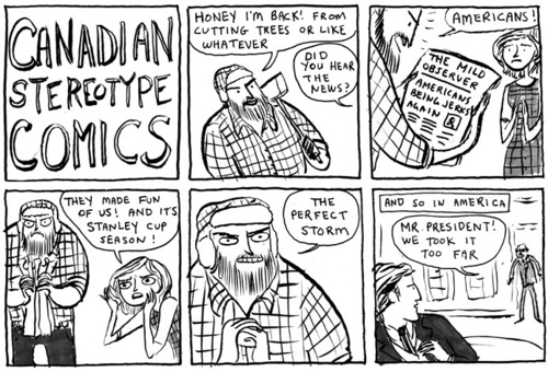 Calvin's Canadian Cave of Coolness: Canadian Stereotype Comics