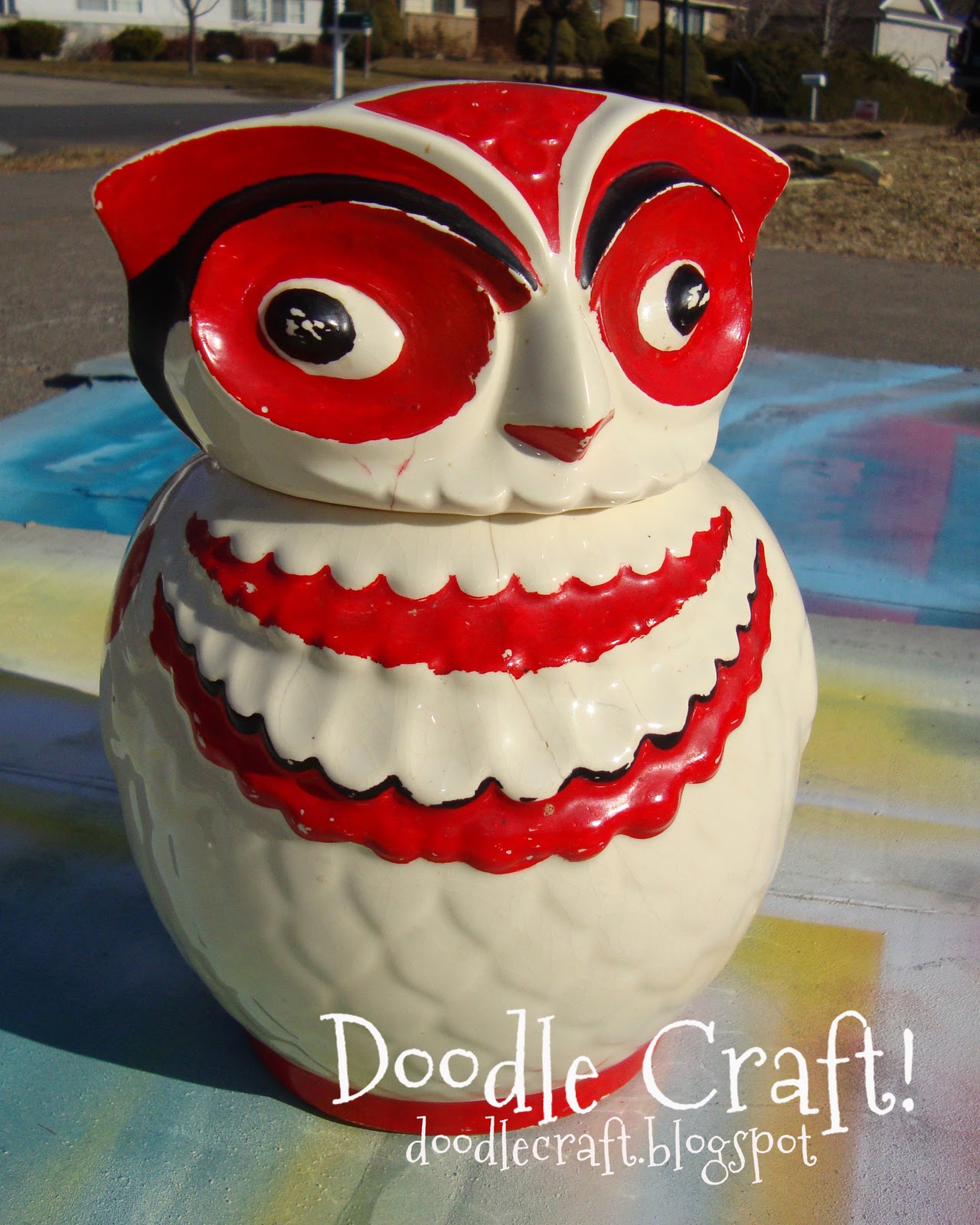 Owl cookie jar!