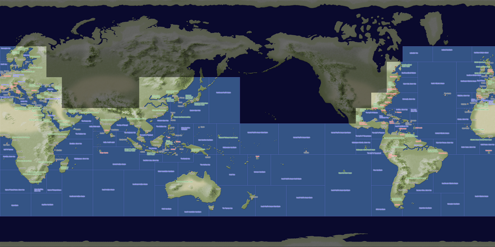 Uncharted Waters Online Database: World Map