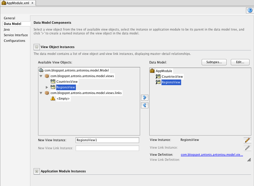 Oracle Technologies Stack: Key Exists Validator, Using ADF BC Declarative Built-in Rules