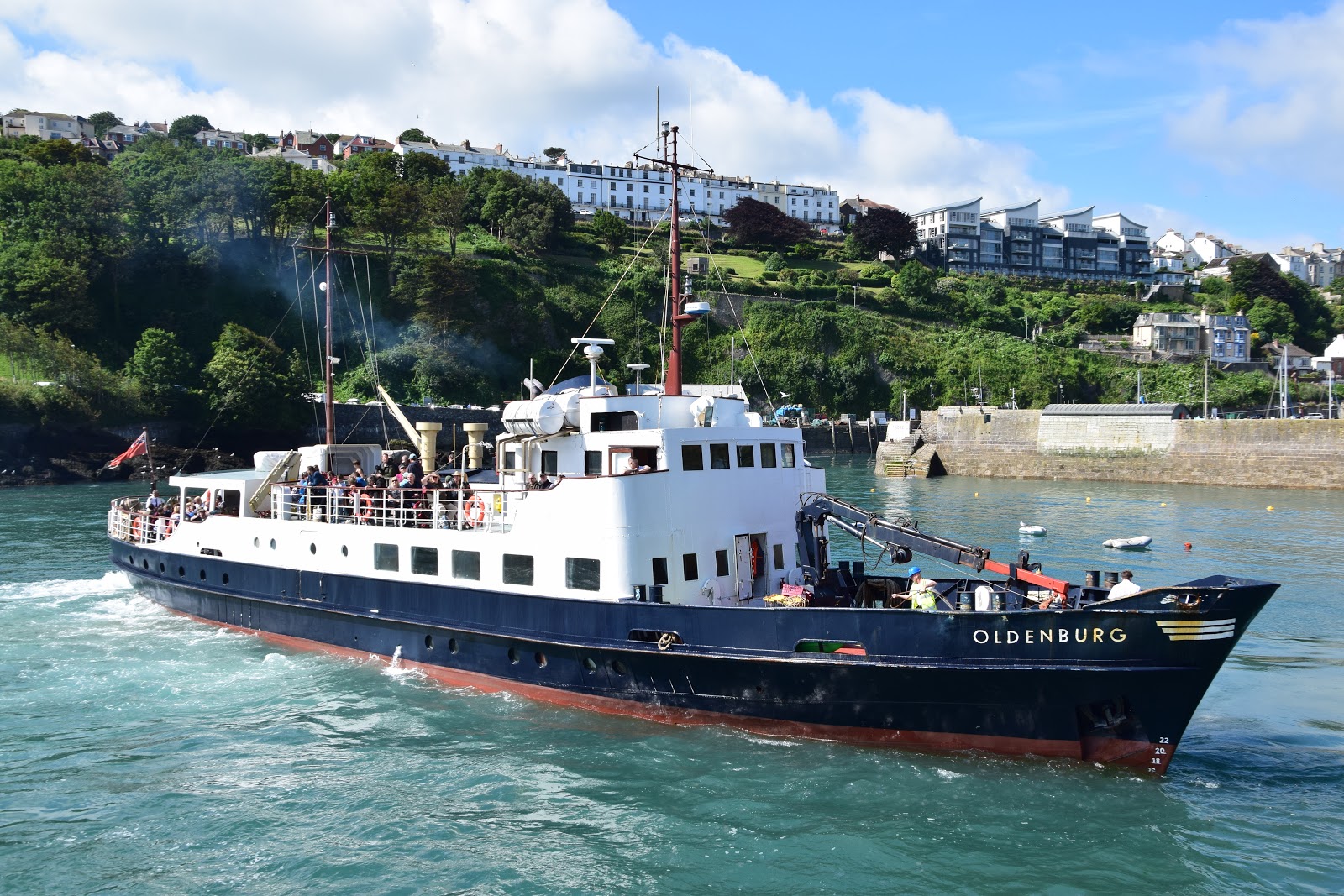 "OLDENBURG" ready for her departure to LUNDY Island
