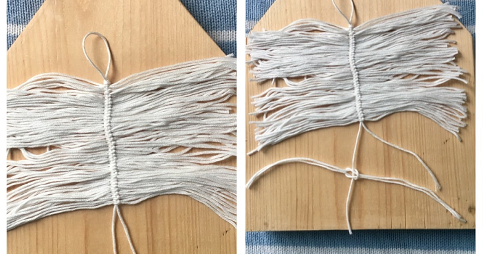 De Hippe Uil: Macrame veer DIY tutorial