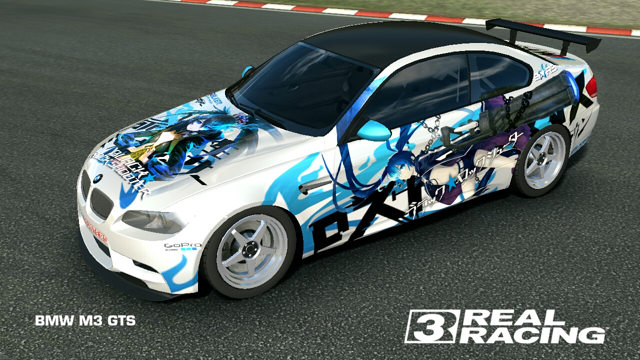 KUMPULAN LIVERY REAL RACING 3 ALL GPU: BMW M3 GTS - BLACK ROCK SHOTER