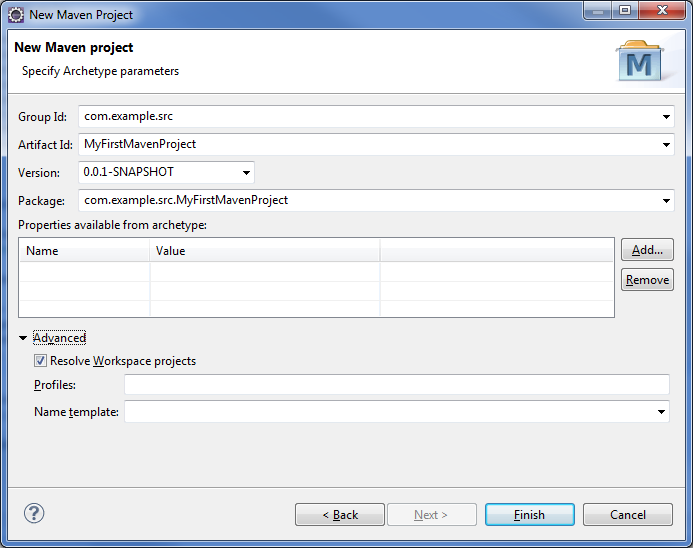 Advanced Tutorials: A Simple Maven Project