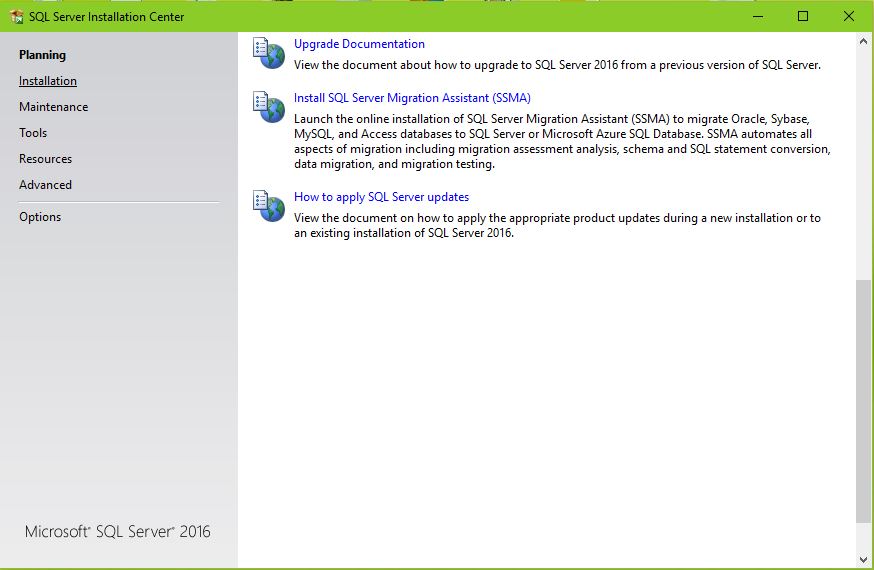 HodentekMSSS: Installing SQL Server 2016 Developer Edition