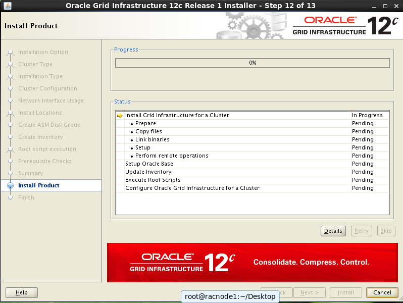 GRID Installation - RAC 12c Setup Step by Step on Oracle Virtual Box ...