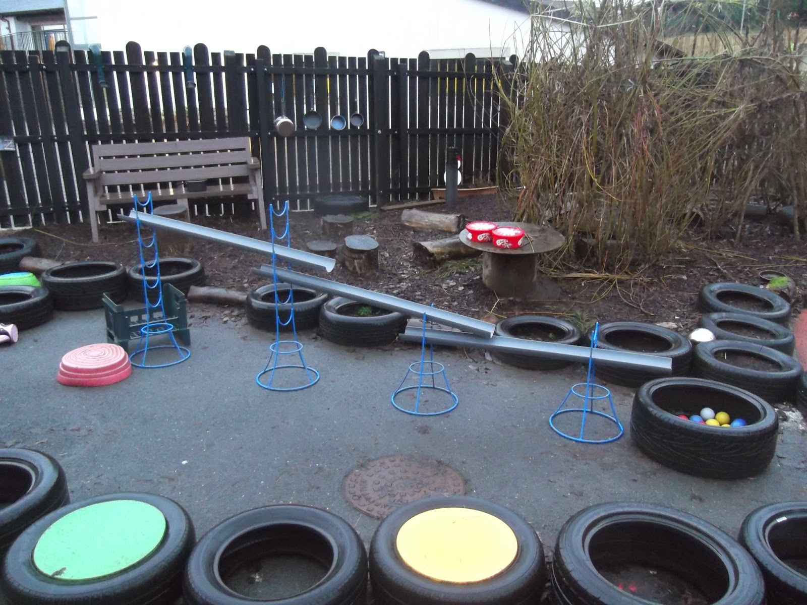 Learning for Life: Outdoor Play Party - Pipes & Balls.