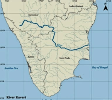 Kaveri River Map