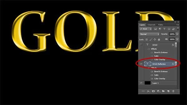 PhotoEffect: Simple Gold Text Effect With Photoshop