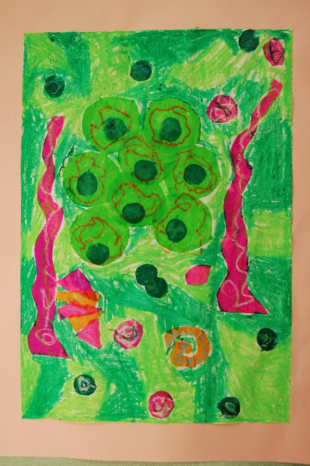 Make Stuff: 3rd Grade Abstract Expressionist Collage/Drawings