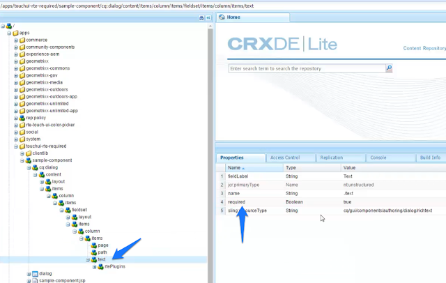 Experiencing Adobe Experience Manager Aem Cq Aem 61 Support Required Property On Richtext