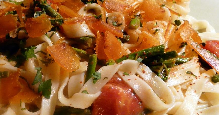 Kulinarische Welten zu Fisch- und Meeresfrucht: Pasta Bottarga grüner ...