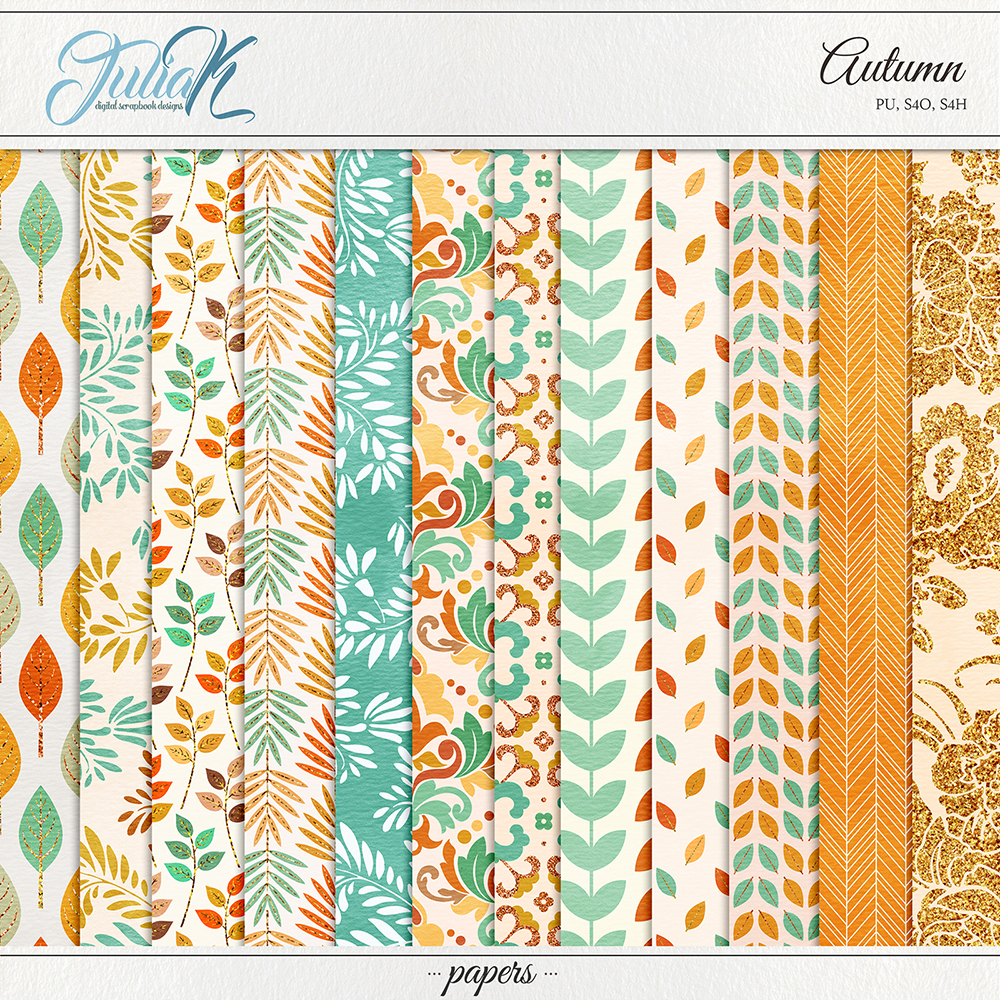 JuliaK designs: Autumn Paper Pack