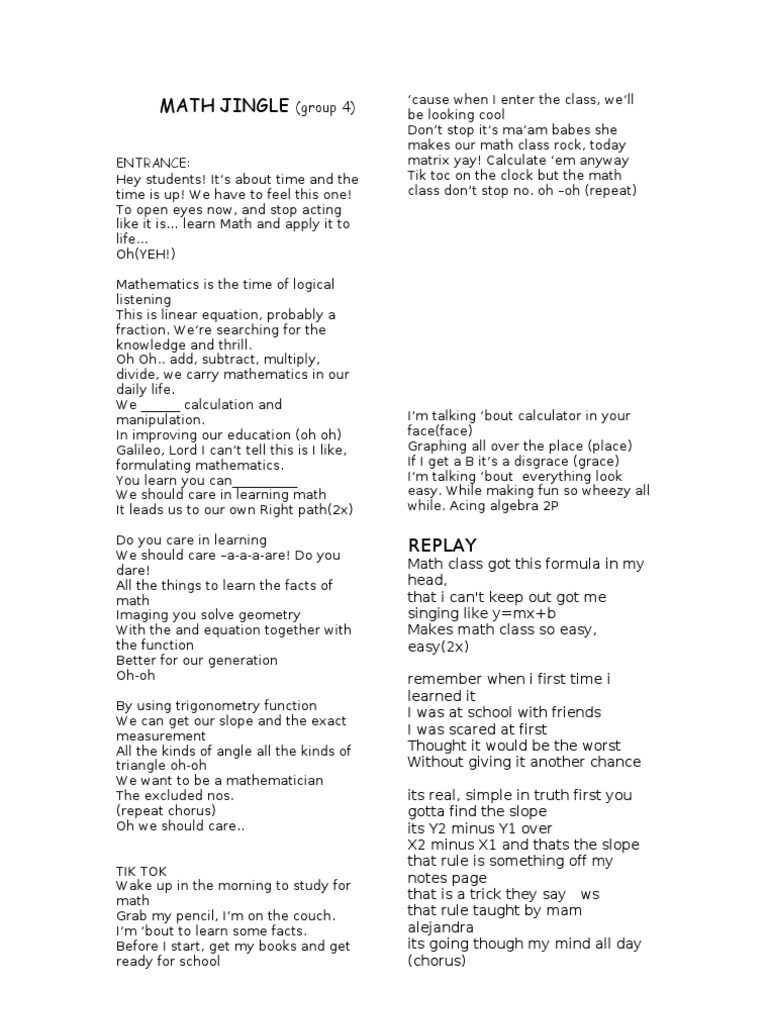 math jingle - philippin news collections