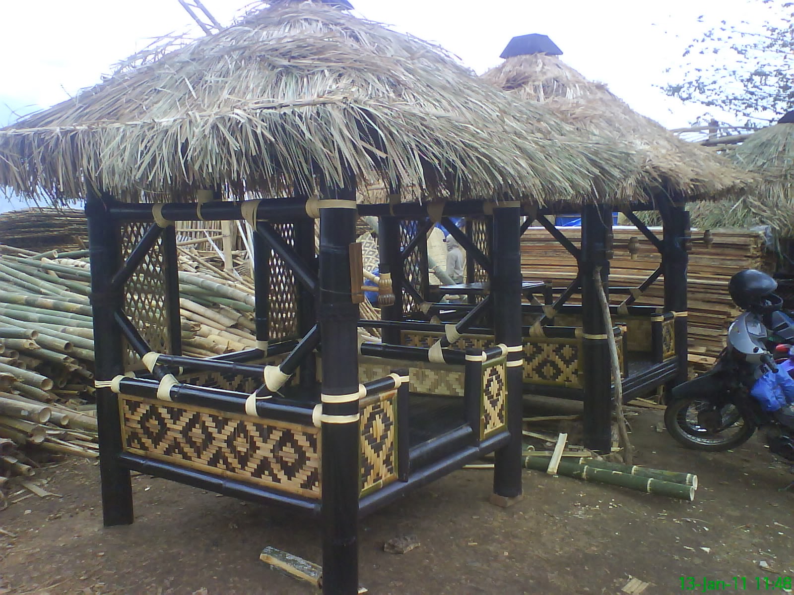 Saung-Gazebo-Bambu-Atapsirat | Tukang Taman