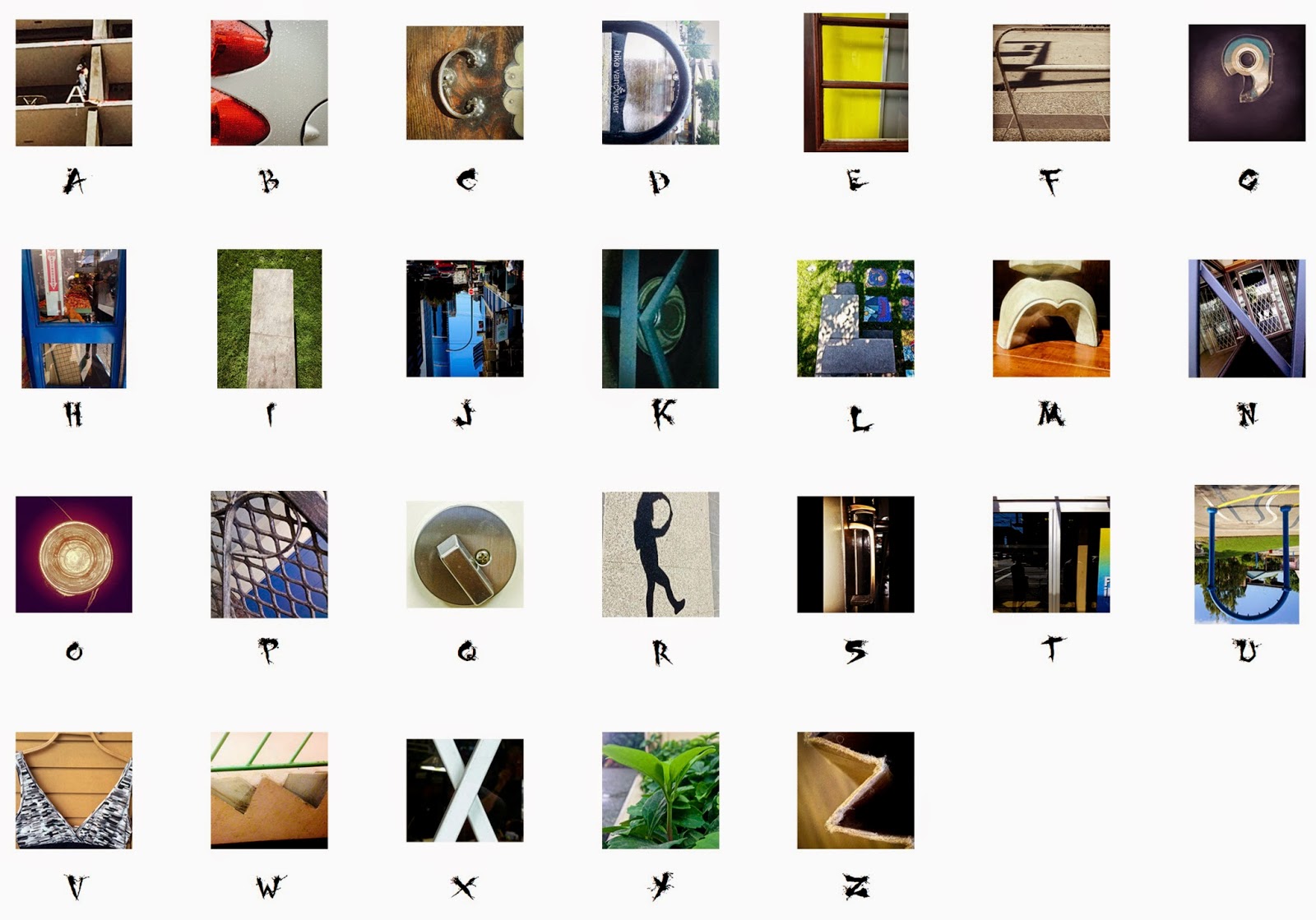 IH Photography Blog : THE ALPHABET