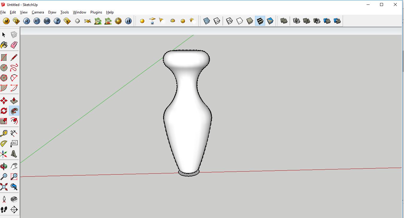 Cara Membuat Vas Bunga dengan Sketchup | Belajar Sketchup