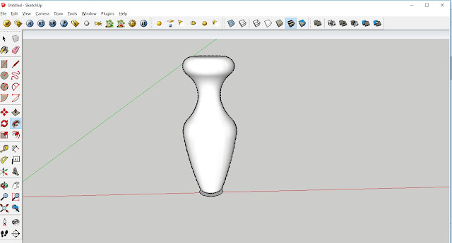 Cara Membuat Vas Bunga dengan Sketchup | Belajar Sketchup