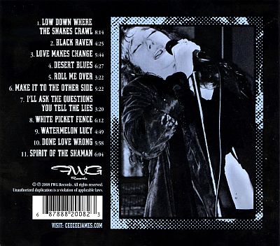 SouthernBluesRock: Cee Cee James 2010 Low Down Where The Snakes Crawl