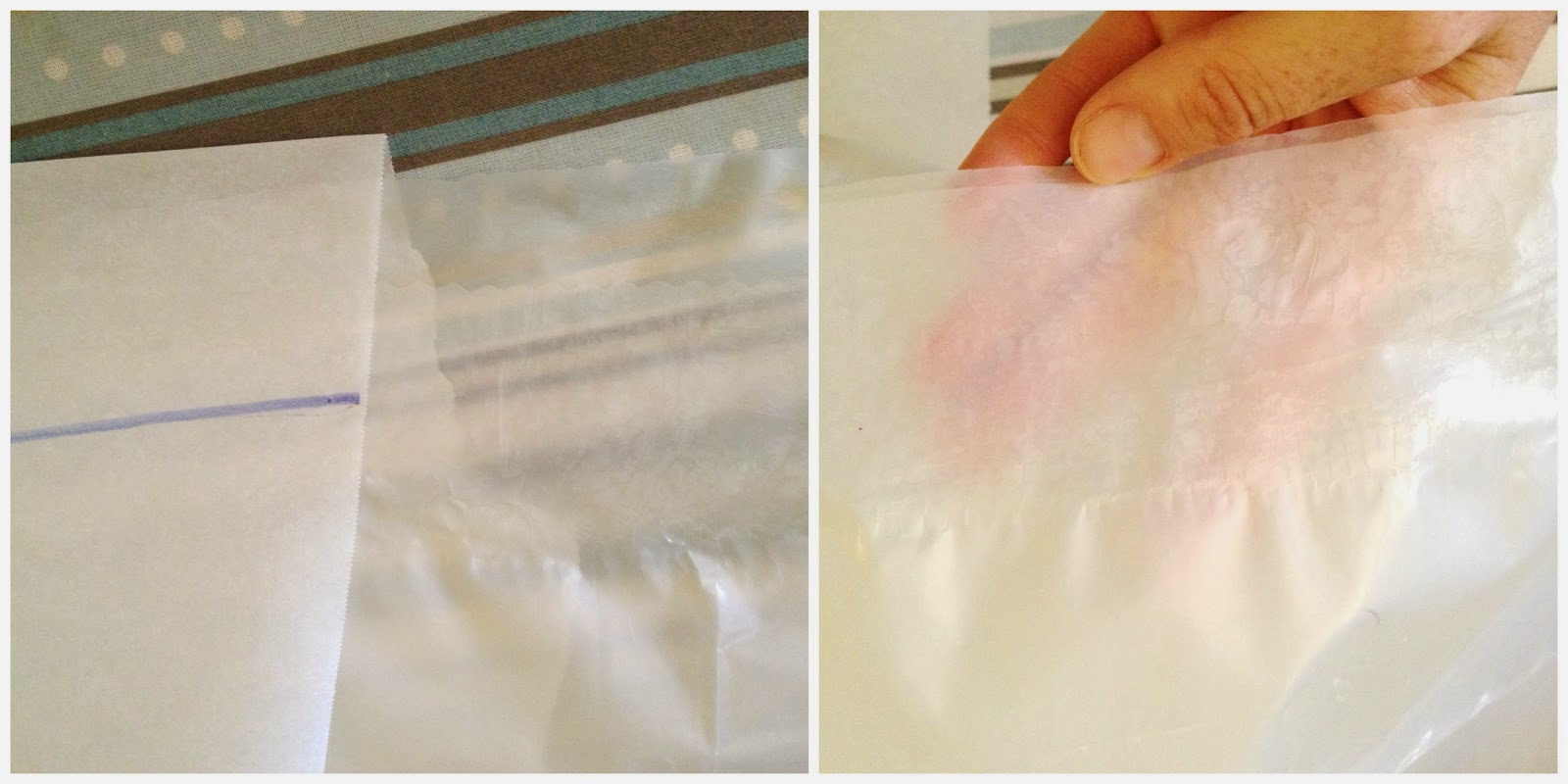 7. Parchment paper with the folded side closest to you and open side ...