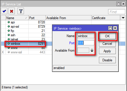 Lab Manajemen Service pada Mikrotik