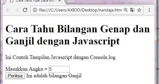 Penulisan Struktur Logika IF ELSE dalam JavaScript - Petunjuk Onlene