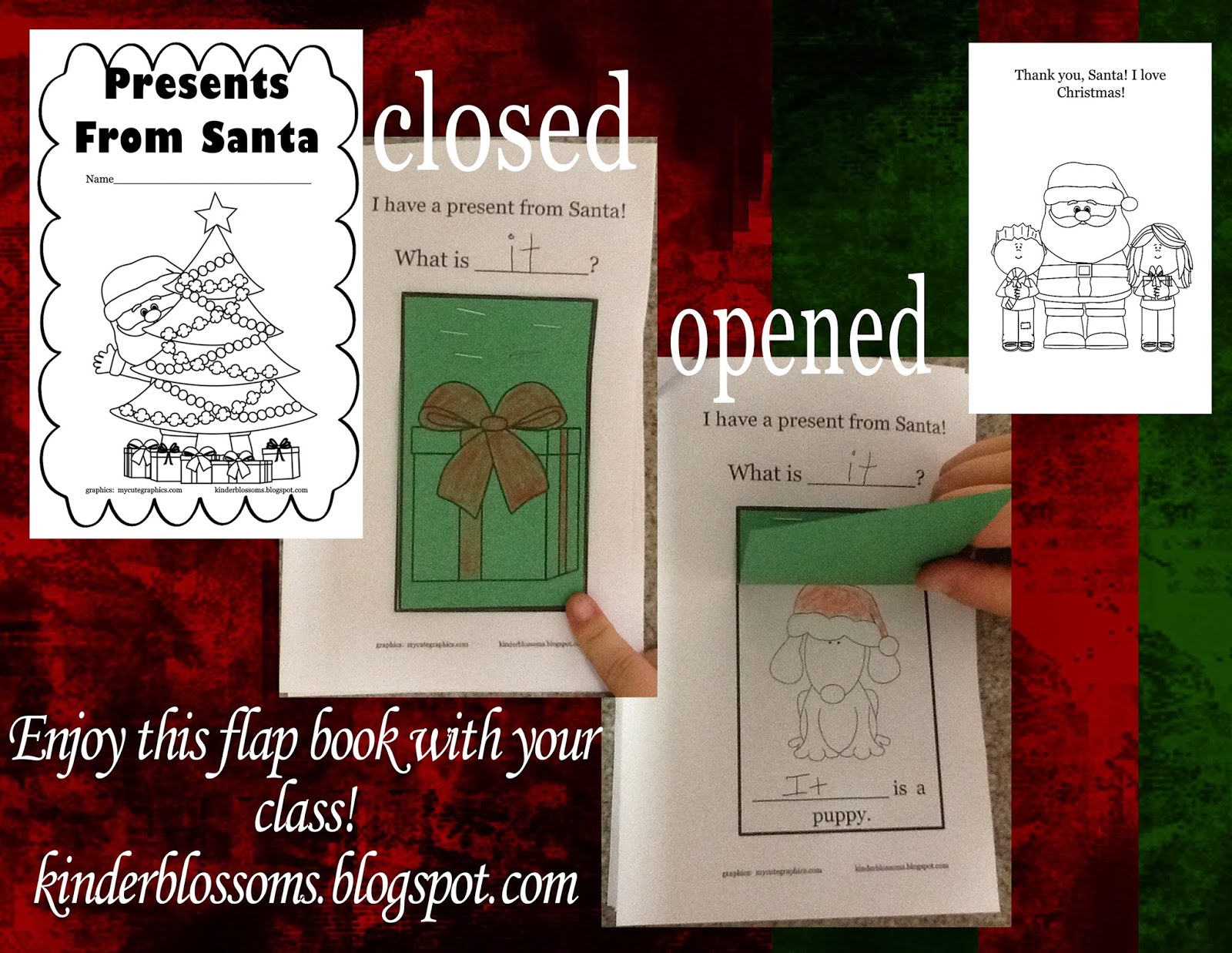 Christina's Kinder Blossoms: Christmas Emergent Reader Freebie