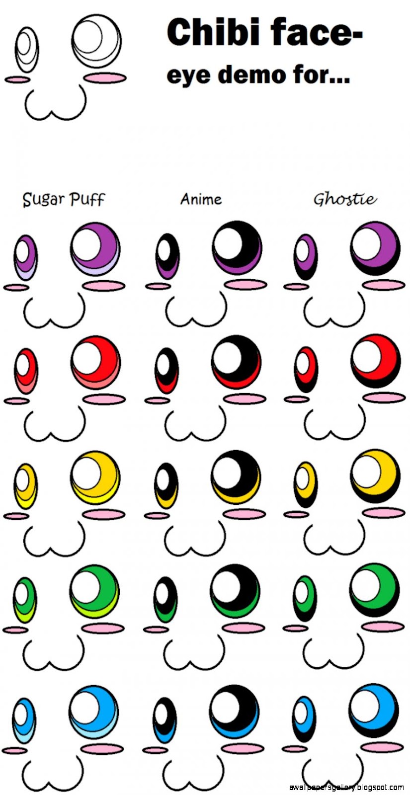Cute Chibi Eyes | Wallpapers Gallery