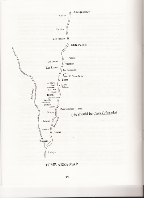 More Thoughts From New Mexico: Tome, New Mexico Area Map
