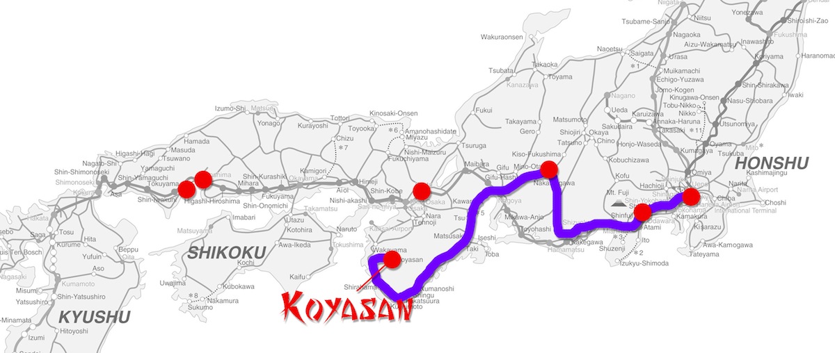 Mount Koya Map at Makayla Hampton blog