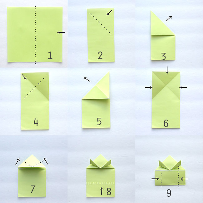 Cara Membuat Origami Kodok Lompat - Jenius Tutorial