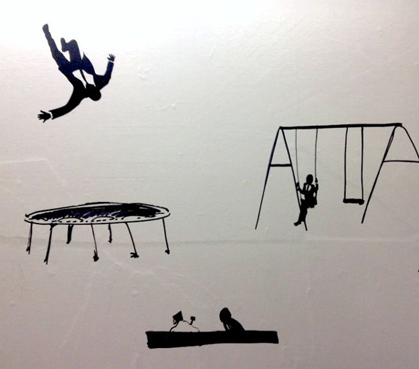 Mad Men Falling Man Altered Poster