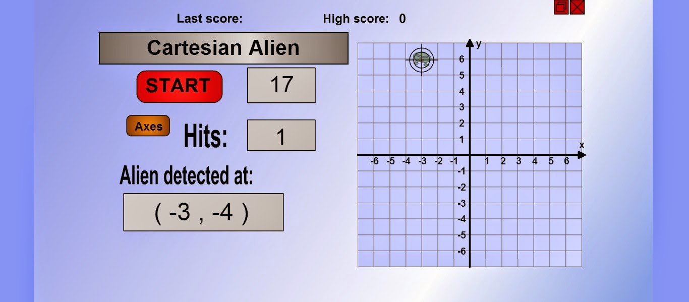 CartesianAlien: Game Koordinat Cartesius | Math Matematika
