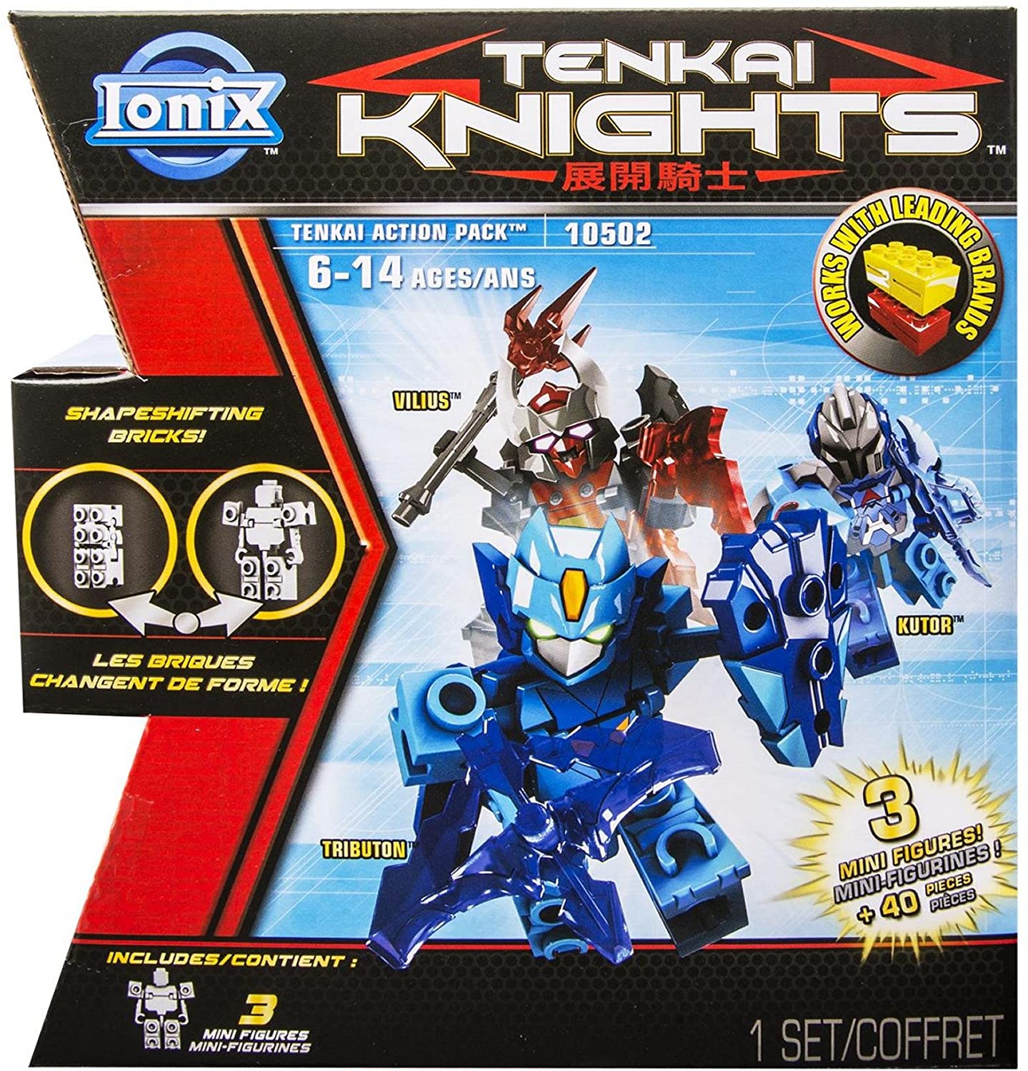 Tenkai Knights Action Pack 4 Figures and DVD Set – NEW!