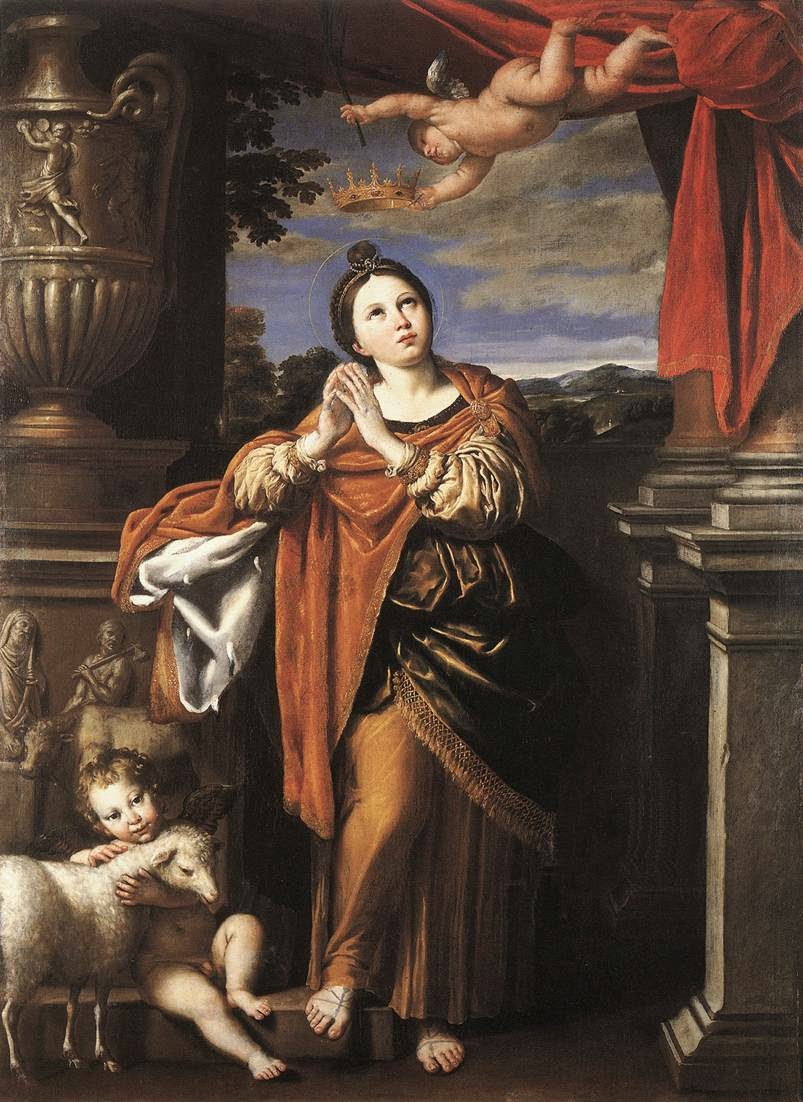 Monacato: Del Tratado sobre las Vírgenes de San Ambrosio: SANTA INÉS