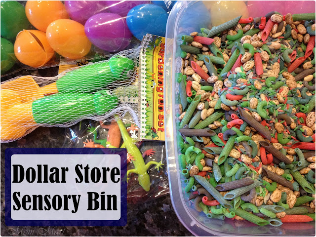 Mom Mart: Kid Craft: Dollar Store Sensory Bin for Kids!