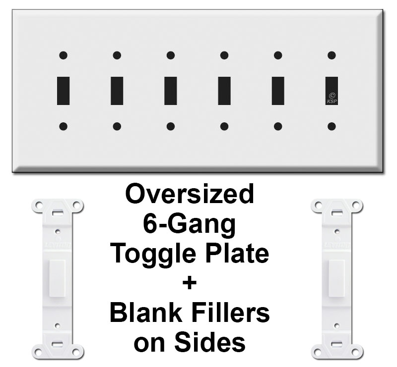 Kyle Switch Plates: Covering Switches When the Wall Cutout is Too Big