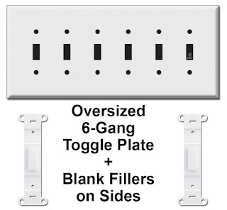 Kyle Switch Plates: Covering Switches When the Wall Cutout is Too Big